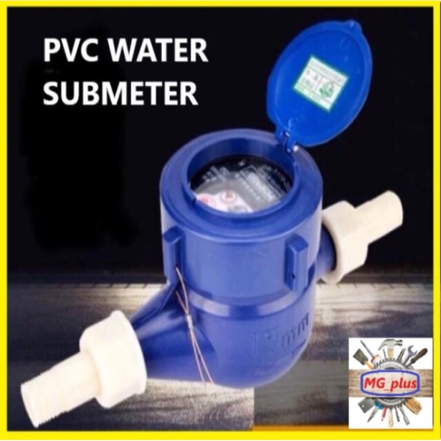 Water Meter PVC Water Sub-meter Best Water Submeter 1/2" For Apartment ...