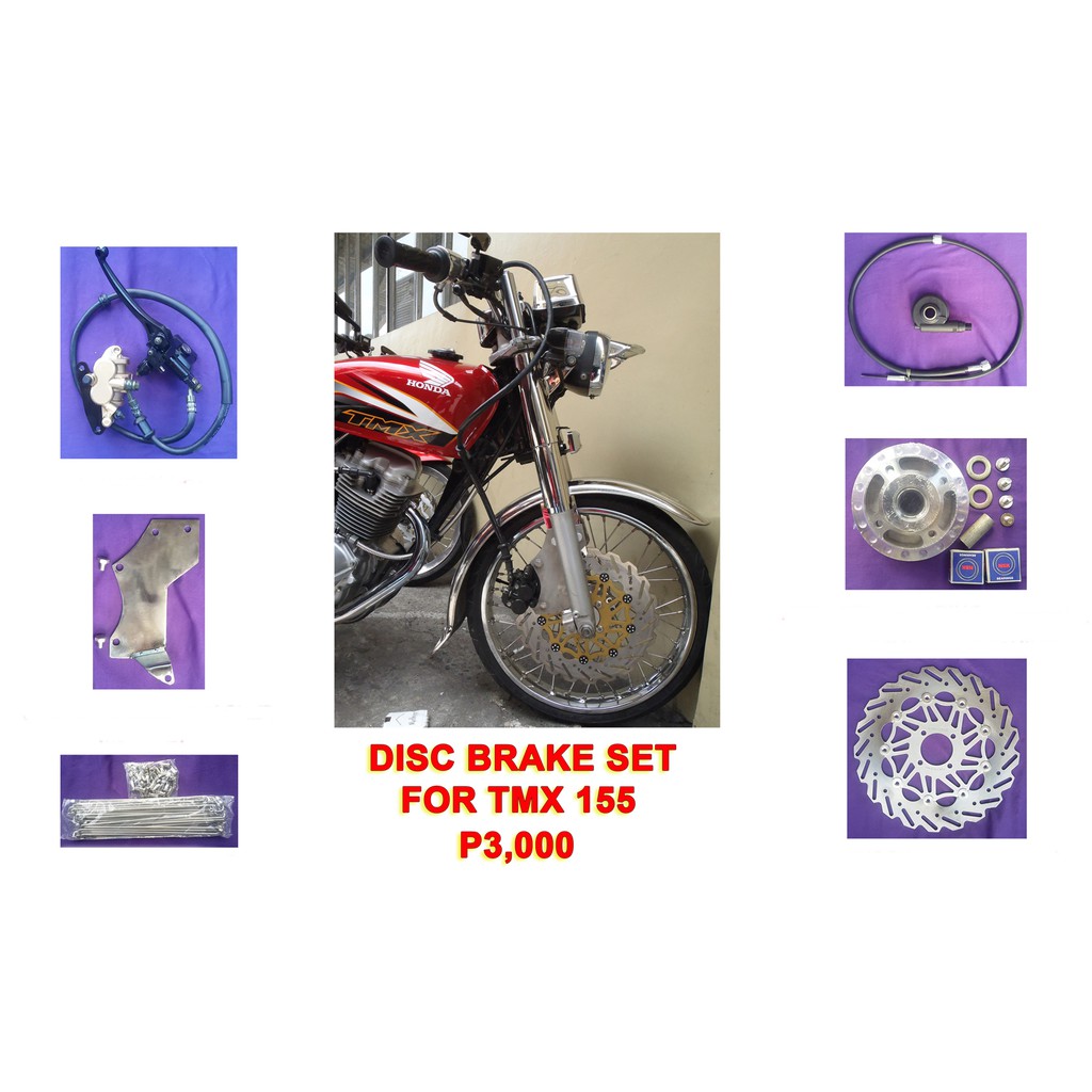 TMX 155 Discbrake Set, Front Convertion Kit, Disc brake | Shopee ...