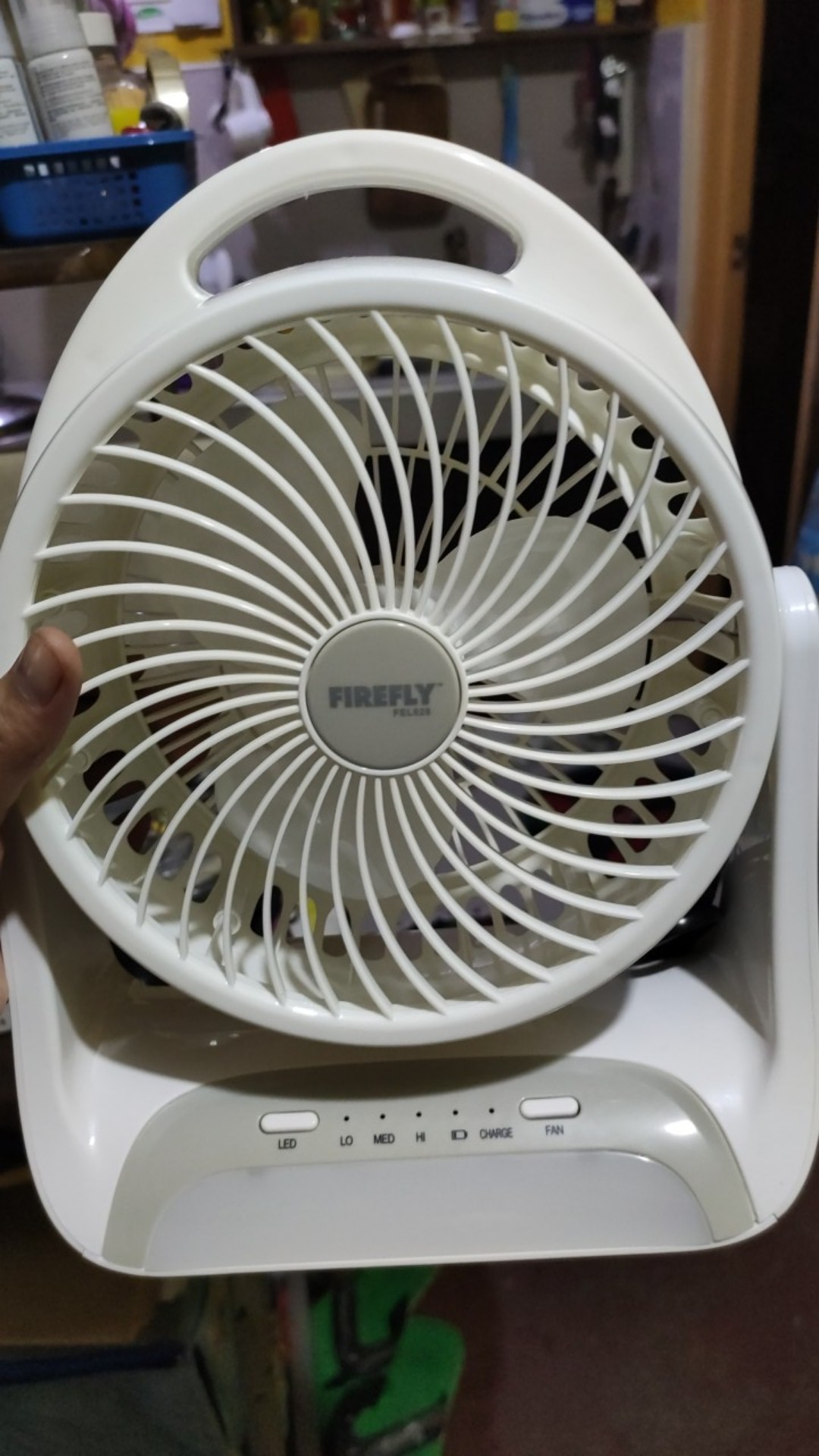 Firefly Mini Table Fan with Built-in Dimmable Emergency Light - FEL628 ...