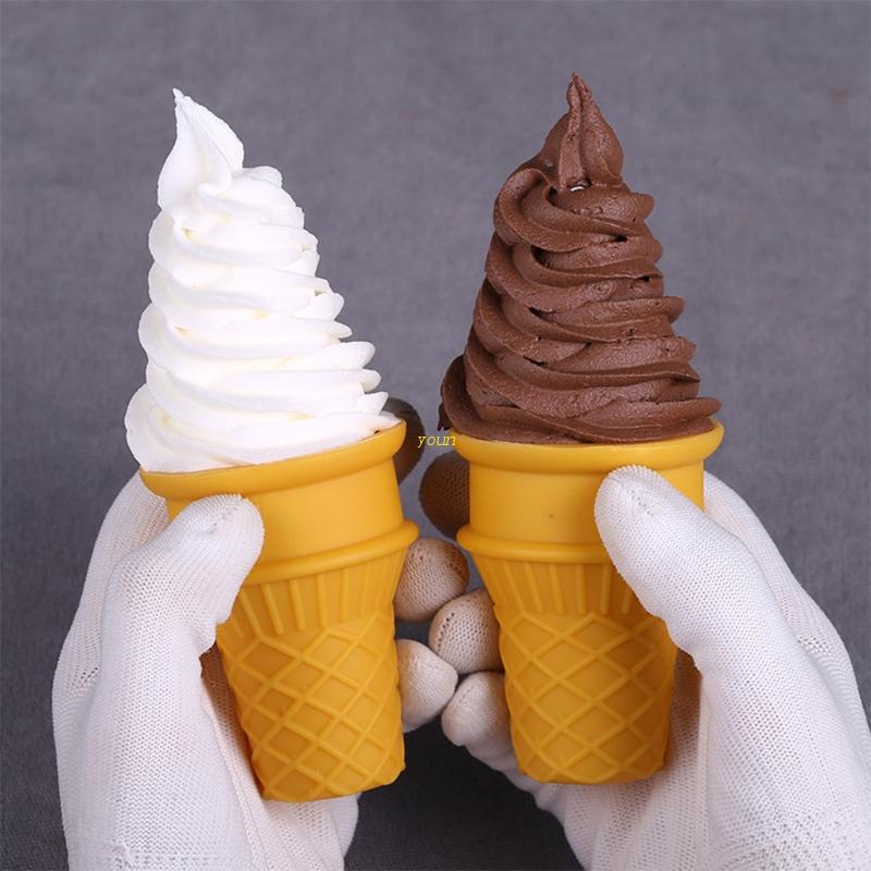 youn Realistic Life-size Fake Sundae Cup Food Sample Ice Cream Window ...