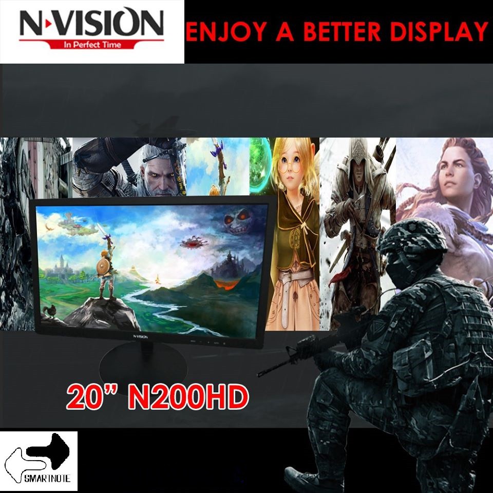 Nvision N200HD 20 inch Led Monitor Computer Desktop CPU | Shopee ...