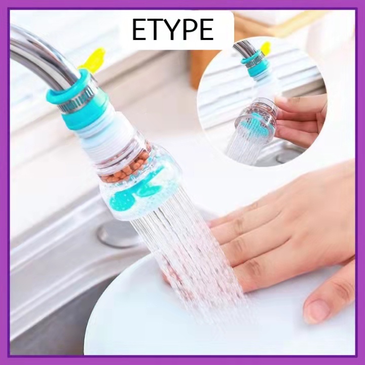 Faucet Splash Filter Water Saving Water Filter Foldable 360 Rotating ...