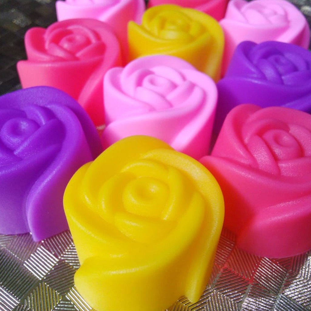 3cm Small Roses Rose Bitesize Puto Molder Petal Cake Puto Silicone ...