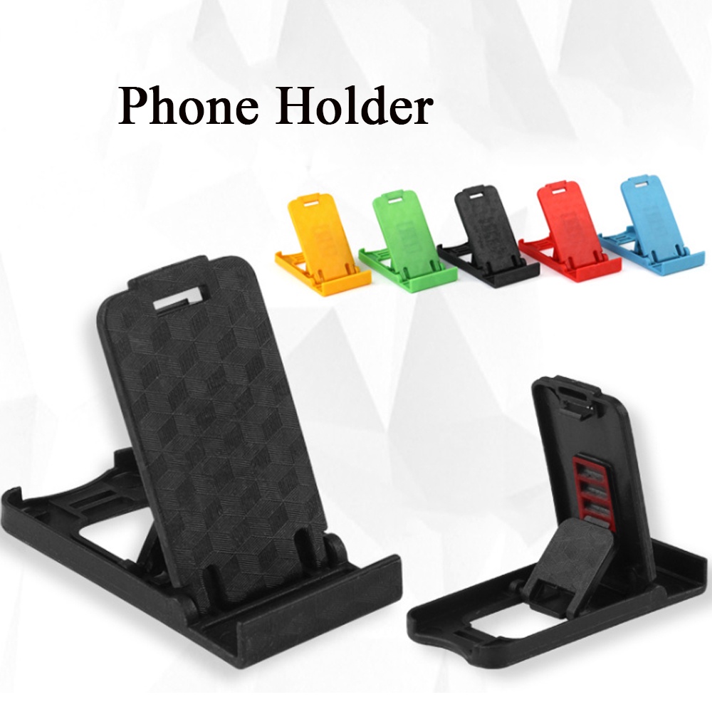 1PCS Adjustable Plastic Phone Holder Stand Desktop Foldable Mount Cell ...