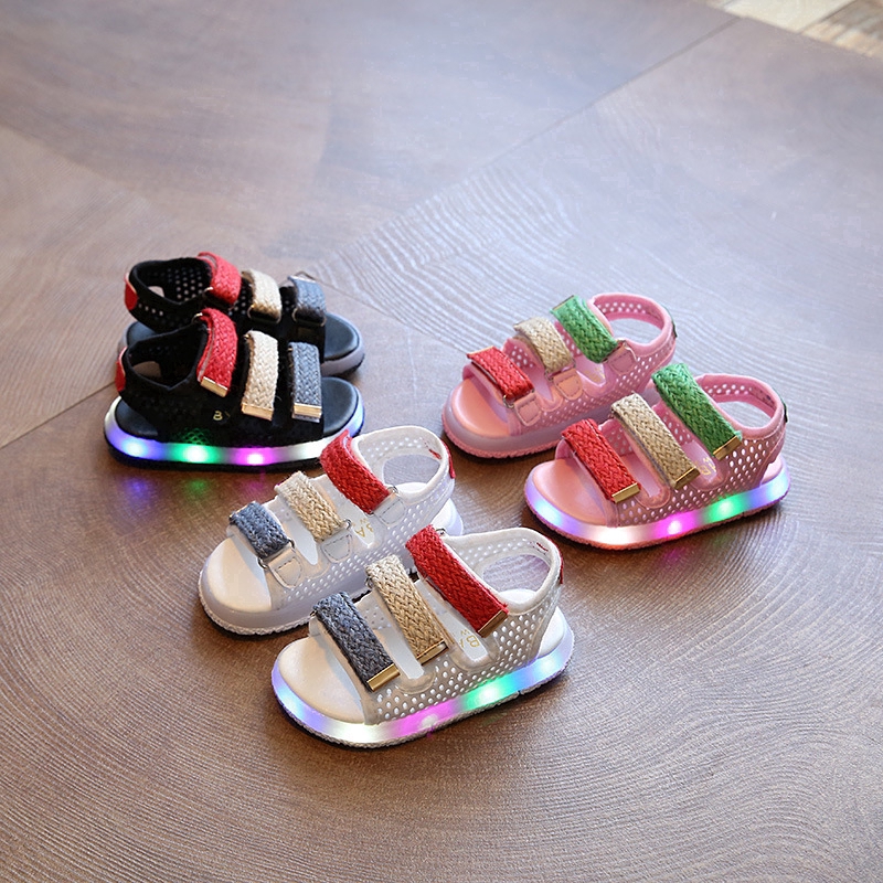 Baby Kids Sandals with LED Light for Boys Girls | Shopee Philippines