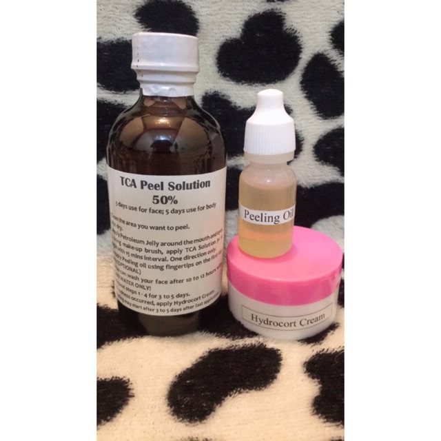 TCA Skin Peeling Solution Set 50% 120ml, 10g hydrocort cream, 20ml ...