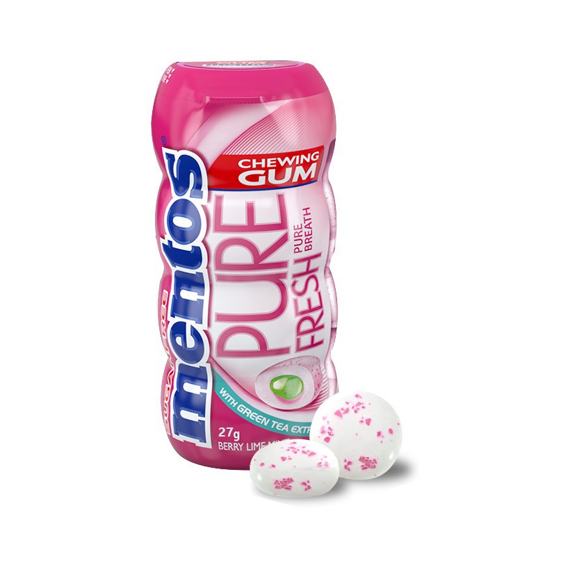 Mentos Pure Fresh Berry Lime Mint Pocket Bottle - 3pieces 27g | Shopee Philippines