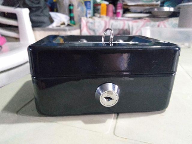 【TIMI】Cash box/ Portable Money Secret Safe Box Lock Metal | Shopee ...