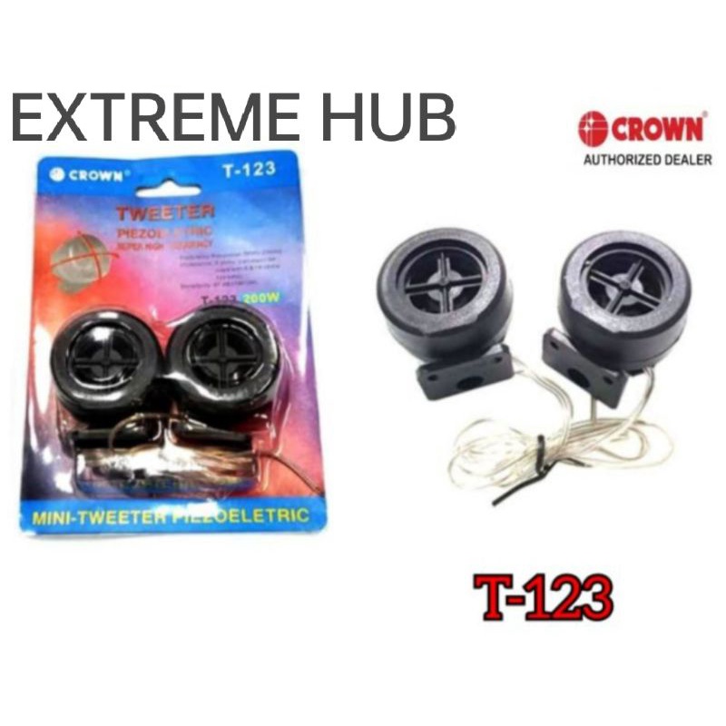 CROWN T-123 PIEZO MINI TWEETER 200W | Shopee Philippines