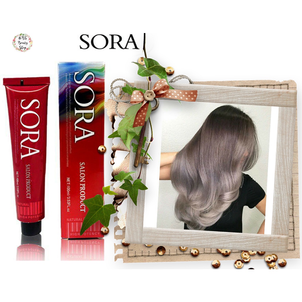 Silver Ash 9/91 Hair Color Dye Sora Hair Color Dye | Shopee Philippines