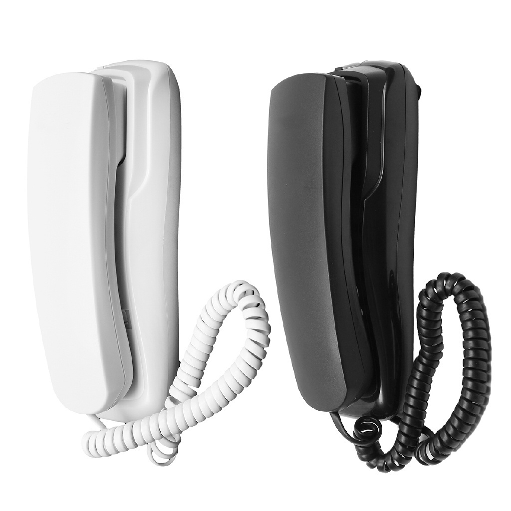 Wall Mounted Small Corded Telephone Home Office Fixed Landline with ...