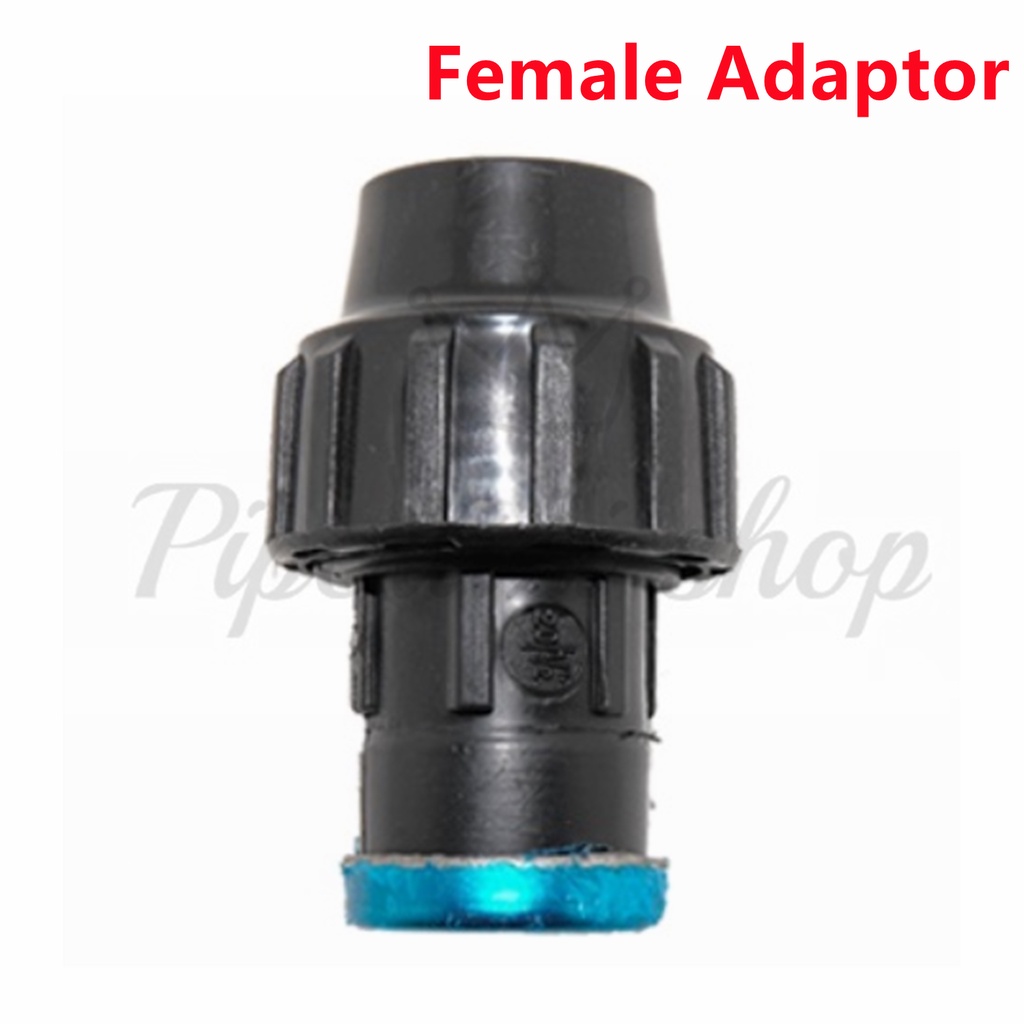 PE Compression Fittings Black Female Adapter (1/2 to 1") | Shopee ...