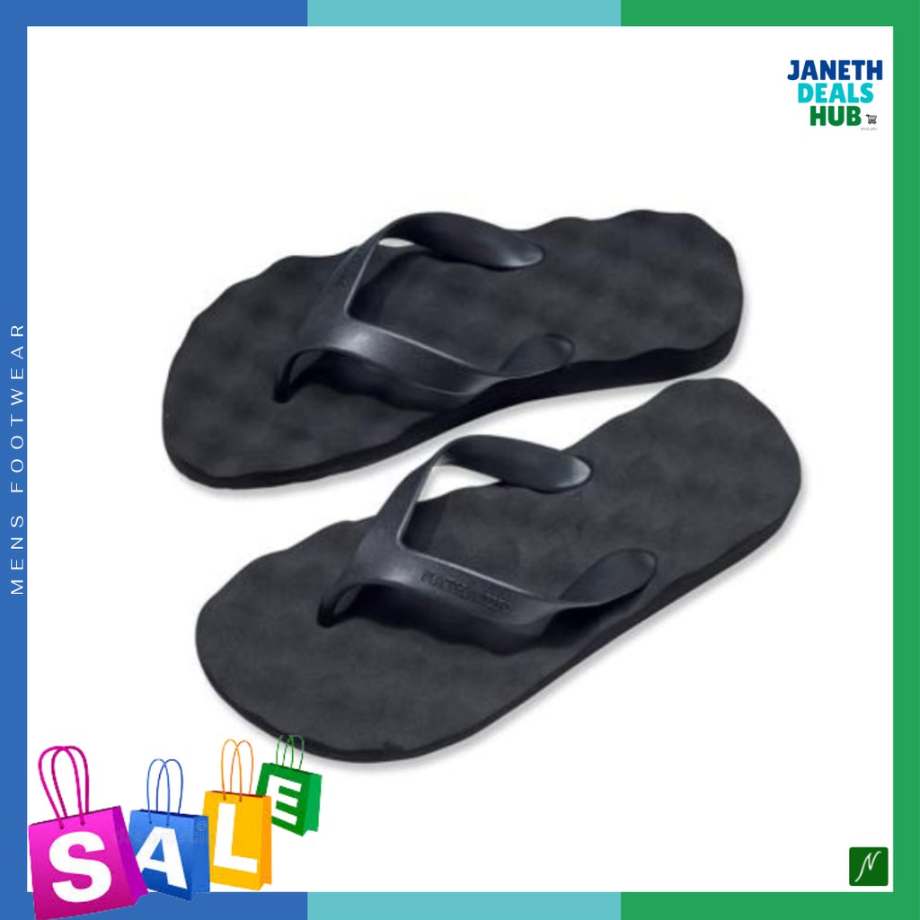 Natasha Nathaniel Mens Therapeutic Foot Bed Slippers (Shiatsu) | Shopee ...