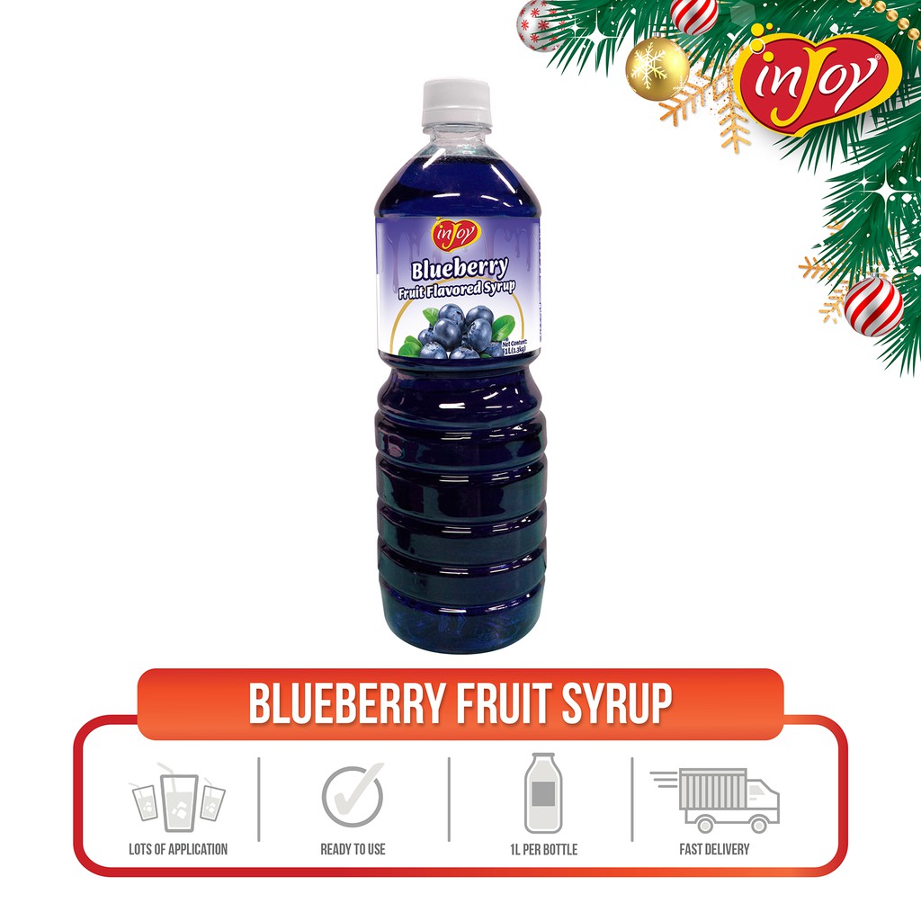 inJoy Blueberry Fruit Flavored Syrup 1L | Shopee Philippines