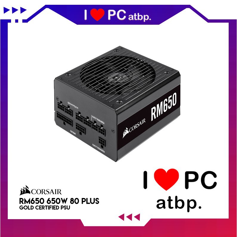 Corsair RM650 650W 80 Plus Gold Certified Fully Modular ATX Power ...