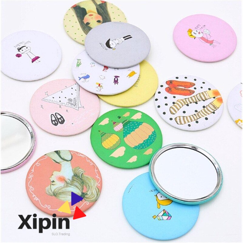 Cute Space Trip Mini Pocket Small Round Mirror Cartoon Portable ...