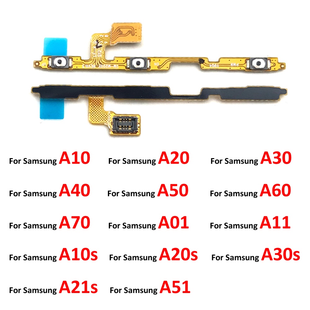 Volume Power Switch On Off Button Key Flex For Samsung A10 A20 A30 A40