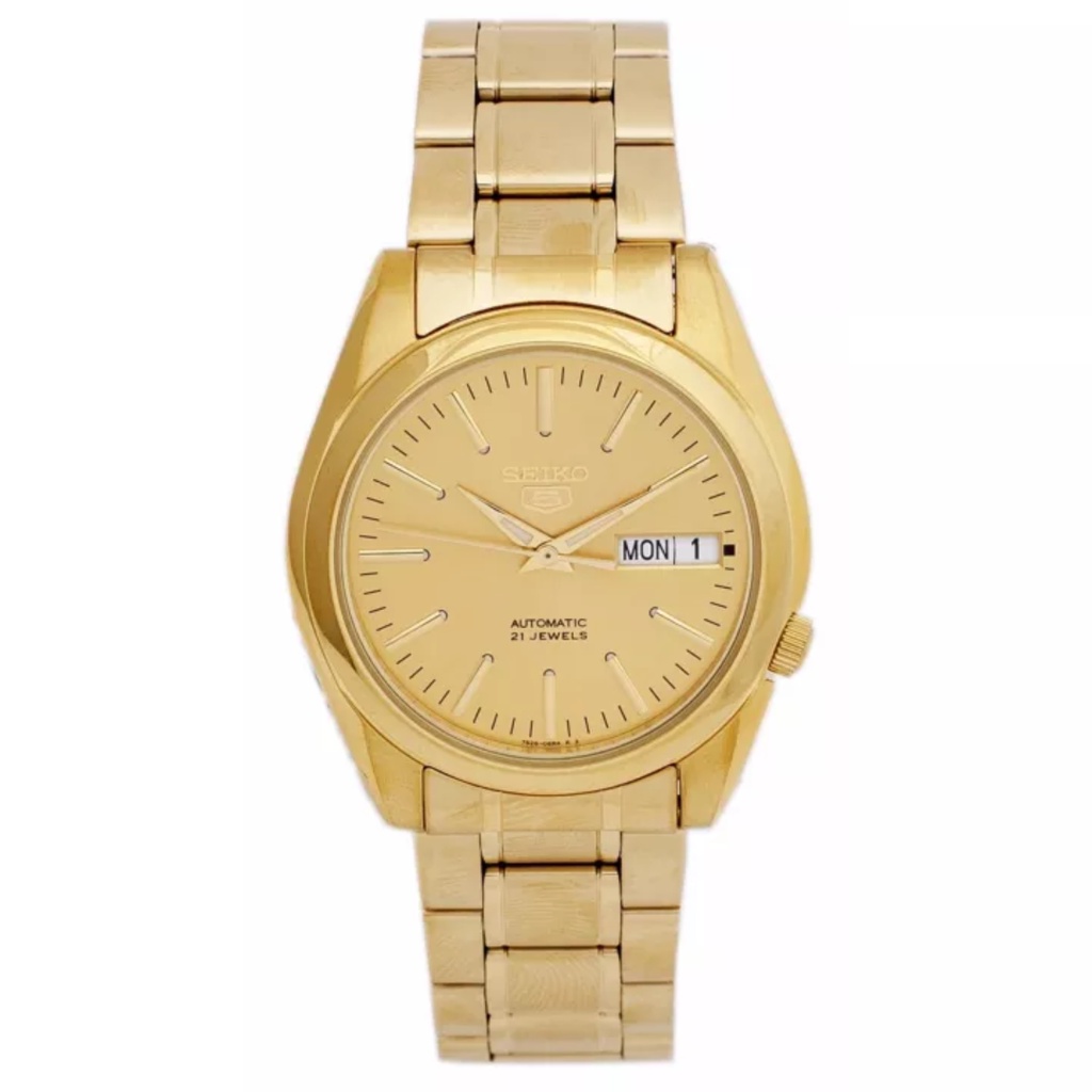 SEIKO 5 SPORTS SNKL48K1 MEN'S AUTOMATIC GOLD WATCH, STAINLESS STEEL ...