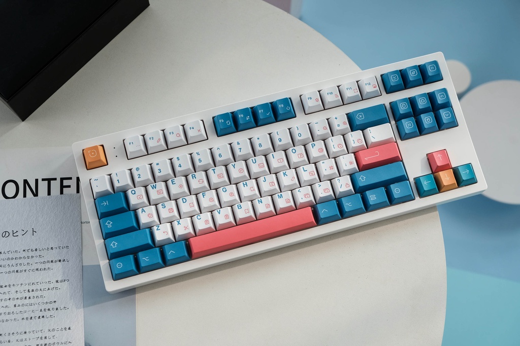 GMK PING Keycap, 134 Keys PBT Keycaps Cherry Profile DYE-SUB ...
