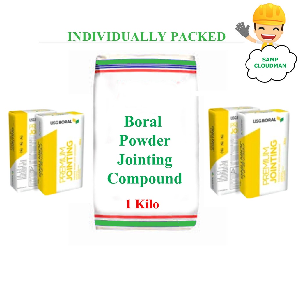 Boral Powder Premium Jointing Compound 1 Kilo All Purpose | Shopee ...