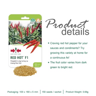 Eastwest Seed [RED HOT F1] Chili/Hot Pepper/Sili Go Grow Pack | Shopee ...