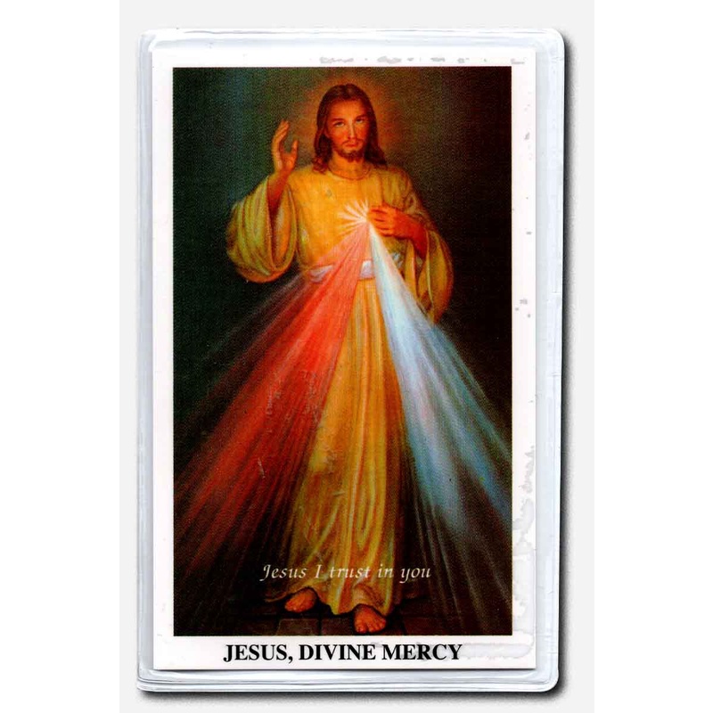 Divine Mercy - 3 O'Clock Prayer Laminated Stampita | Shopee Philippines