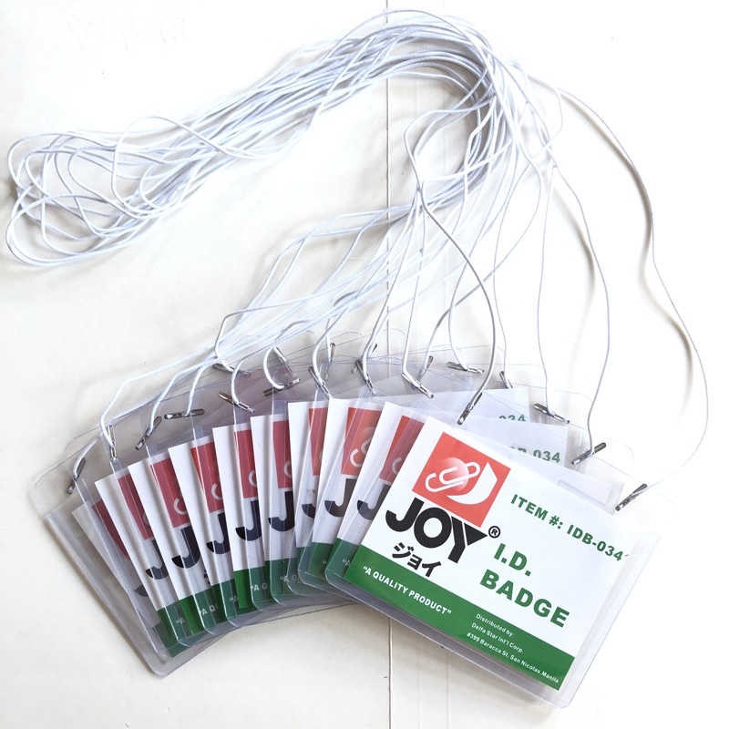 10pcs Joy ID Card Case with ID lace ID Badge | Shopee Philippines
