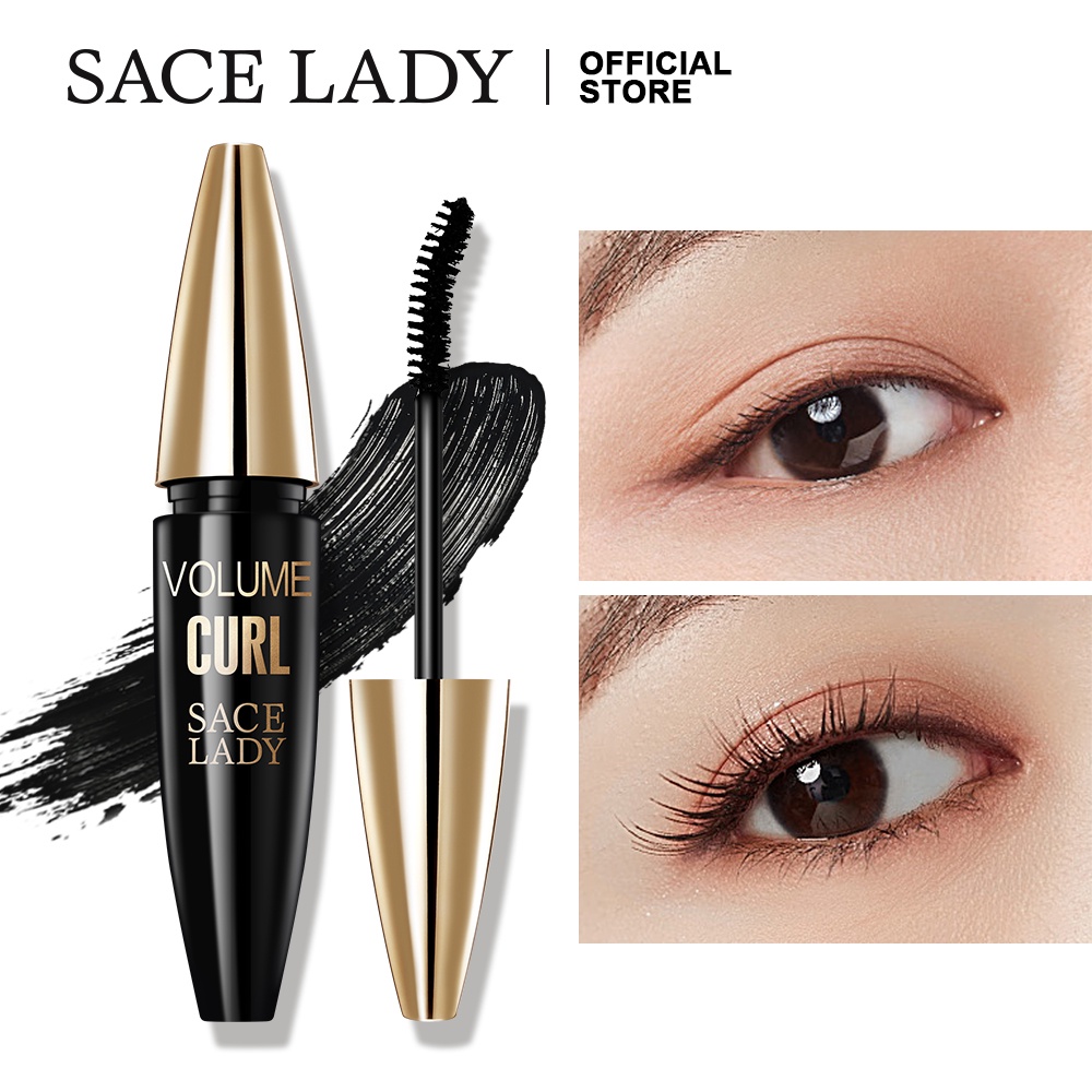 SACE LADY Hypercurl Volume Mascara Waterproof Smudge-proof Natural Long ...