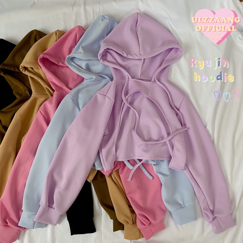 Ryujin Hoodie Pastel Cropped with Tube Set/Terno Ulzzaang Official ...