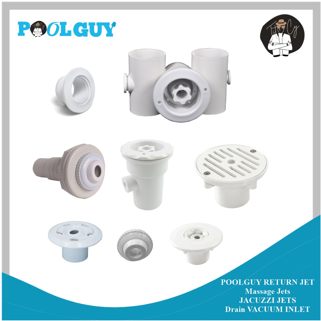 POOLGUY Heavy Duty RETURN INLET Swimming Pool Return Jet Nozzle Massage ...