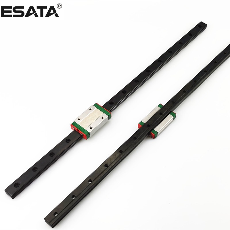 Machifit MGN12 100-1000mm Black Oxide Linear Rail Guide with MGN12H ...