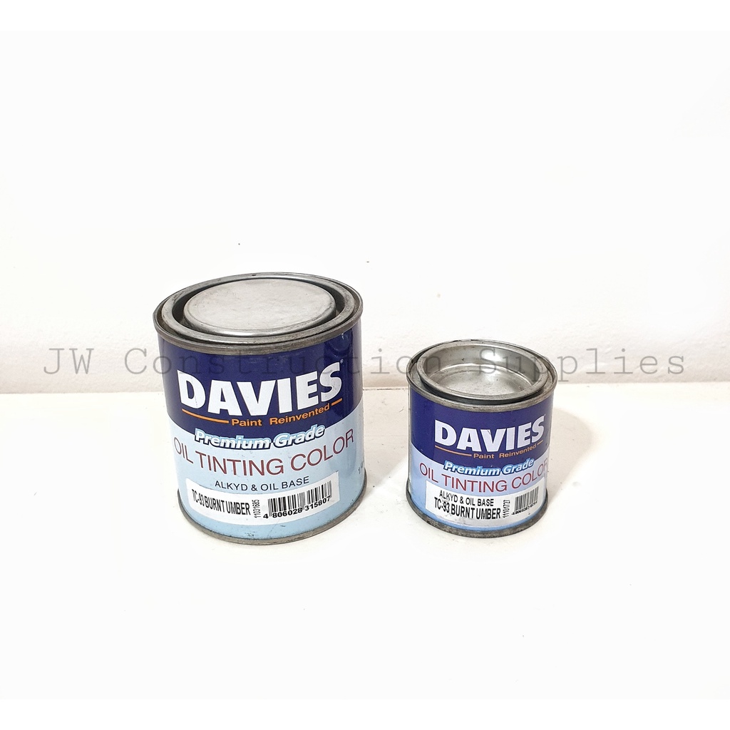 DAVIES Oil Tinting Color Alkyd & Oil Base (60ml, 1/4L) | Shopee Philippines