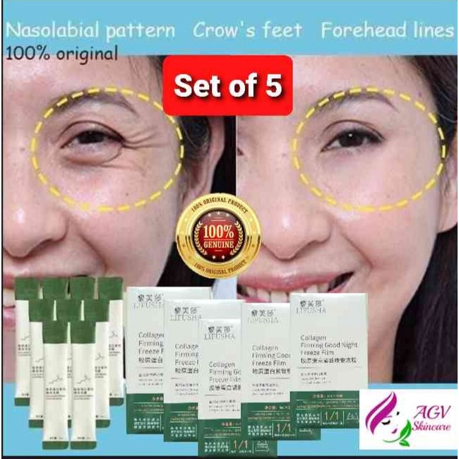 LIFUSHA (Set of 5) ORIGINAL Collagen Firming Sleeping Mask. 20PCS/BOX ... LIFUSHA (Set of 5) ORIGINAL Collagen Firming Sleeping Mask. 20PCS/BOX ...