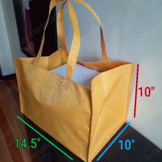Eco Bag Polyfine Fabric 10X14.5X10 Inches | Shopee Philippines