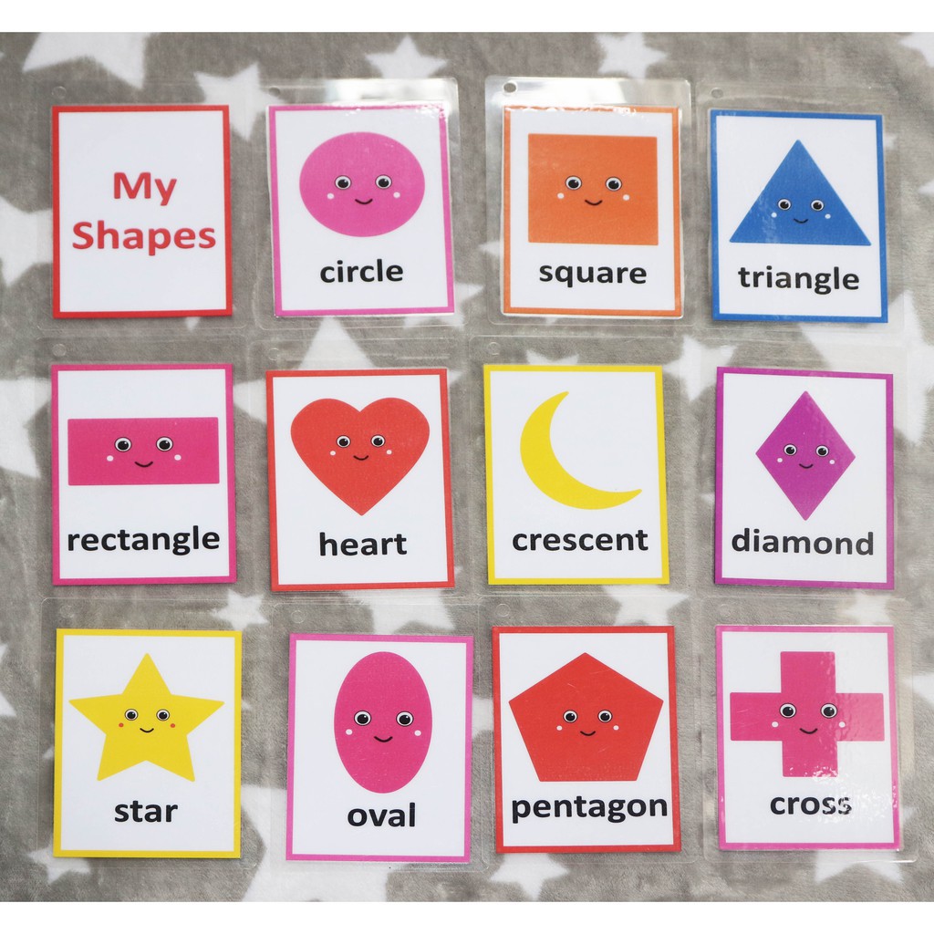 Abc chart educational chart Shapes flashcards for toddlers and kids ...