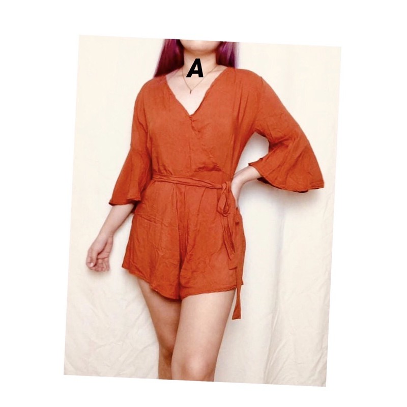 Sexy Belted Romper/Jumpshort | Shopee Philippines