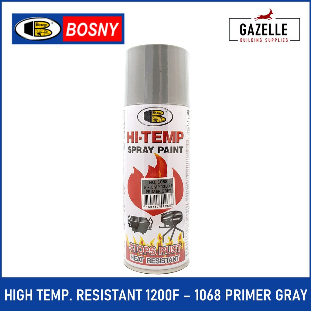 Bosny Hi Temp High Temperature Resistant 1200F Spray Paint - 1068 ...