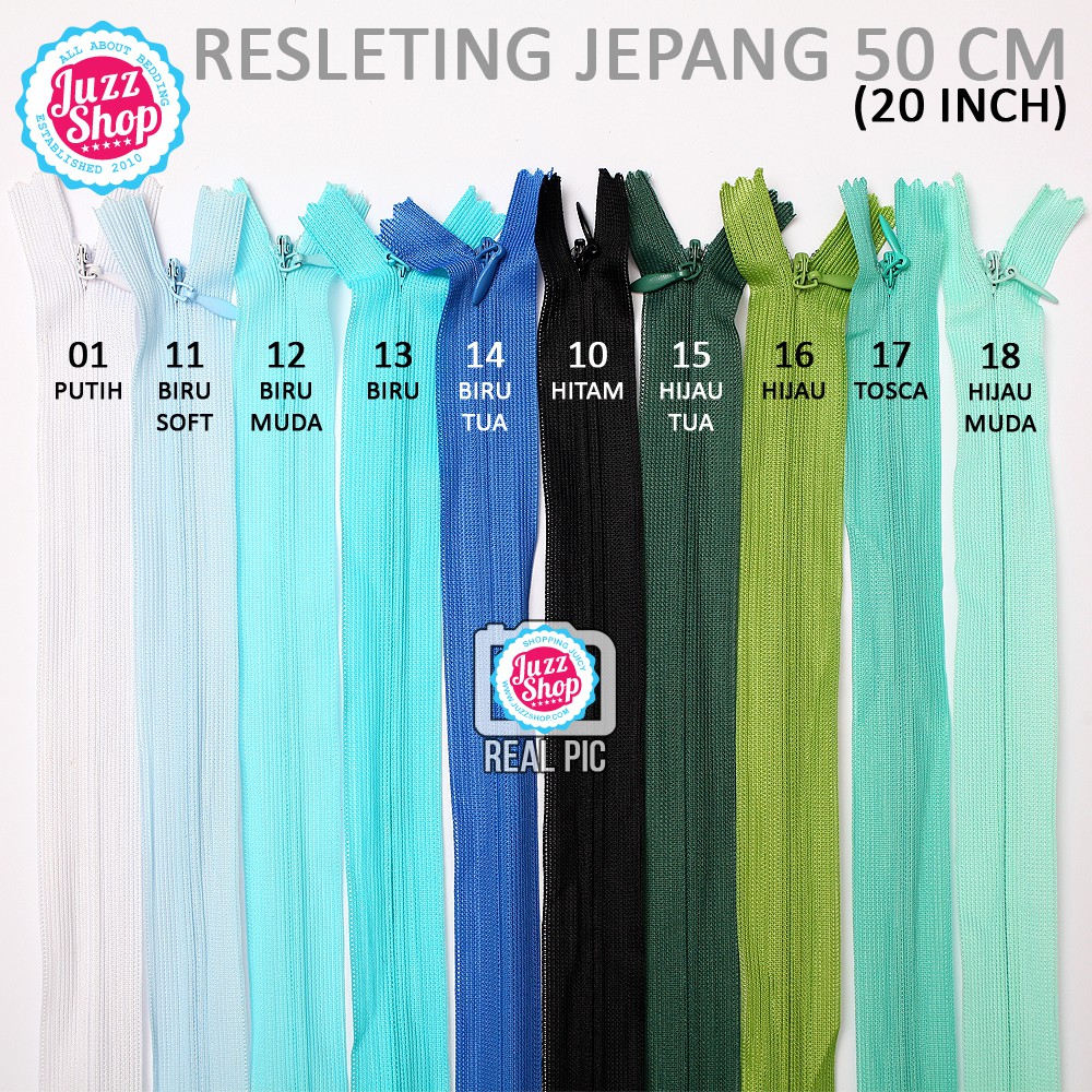 Japanese zippers 50cm - 20 inch - 12 pcs - 1 Dozen - Manila Blog