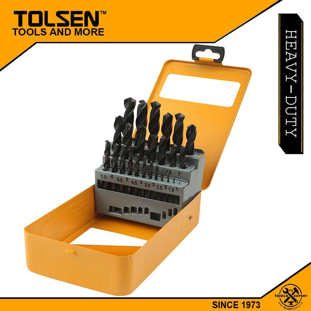 Tolsen 25pcs HSS Drill Bits Set (1.5-13MM) 75082 | Shopee Philippines