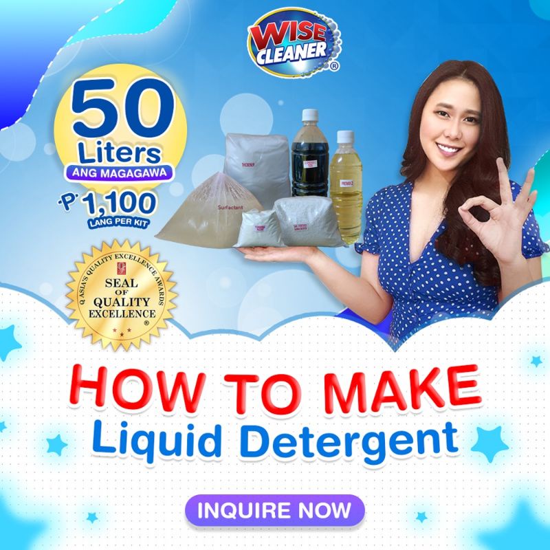 50 YIELD LIQUID DETERGENT WISE CLEANER | Shopee Philippines