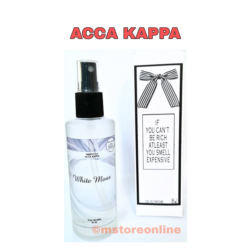 RMG 85mL ACCA KAPPA WHITE MOSS Oilbased Long Lasting Perfume for Women ...