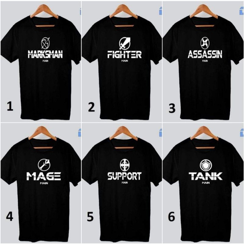 MOBILE LEGENDS ROLE TSHIRT | Shopee Philippines