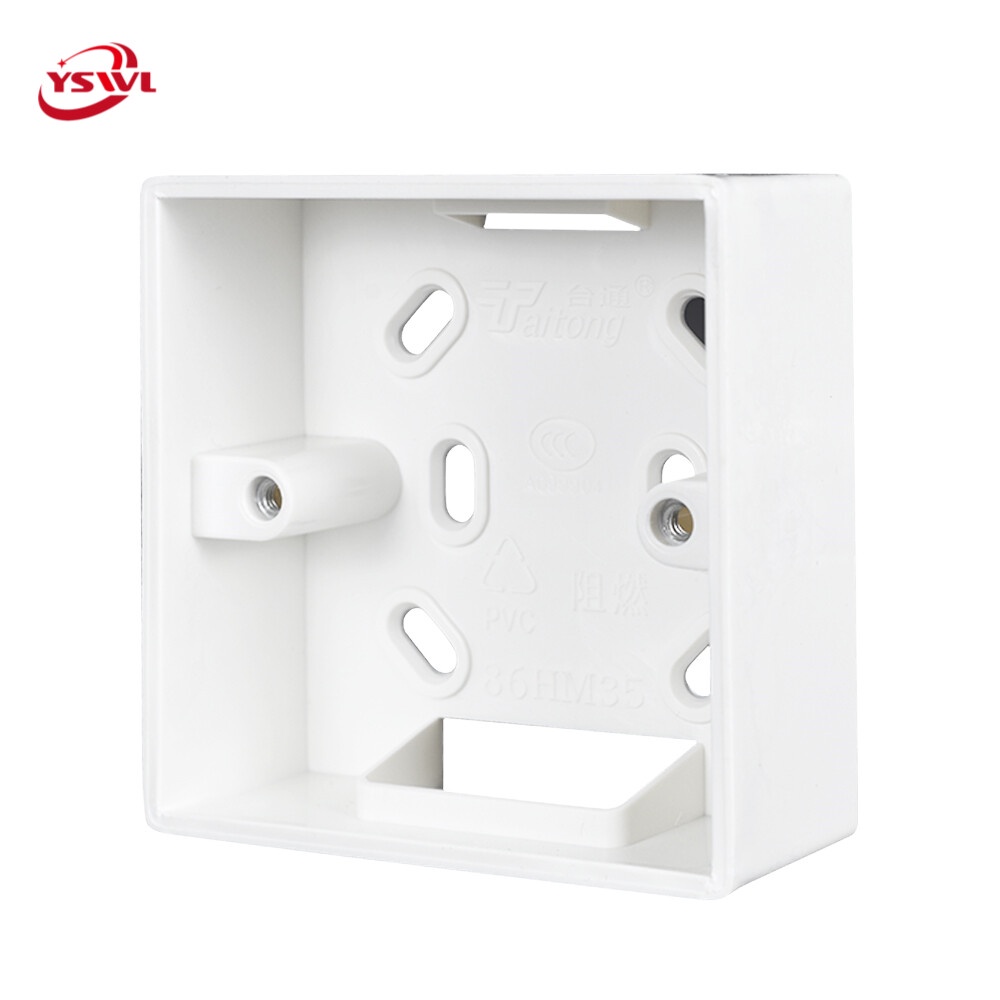 YSVWL Switch Box External Mounting 86x86x35mm utility box wall socket ...
