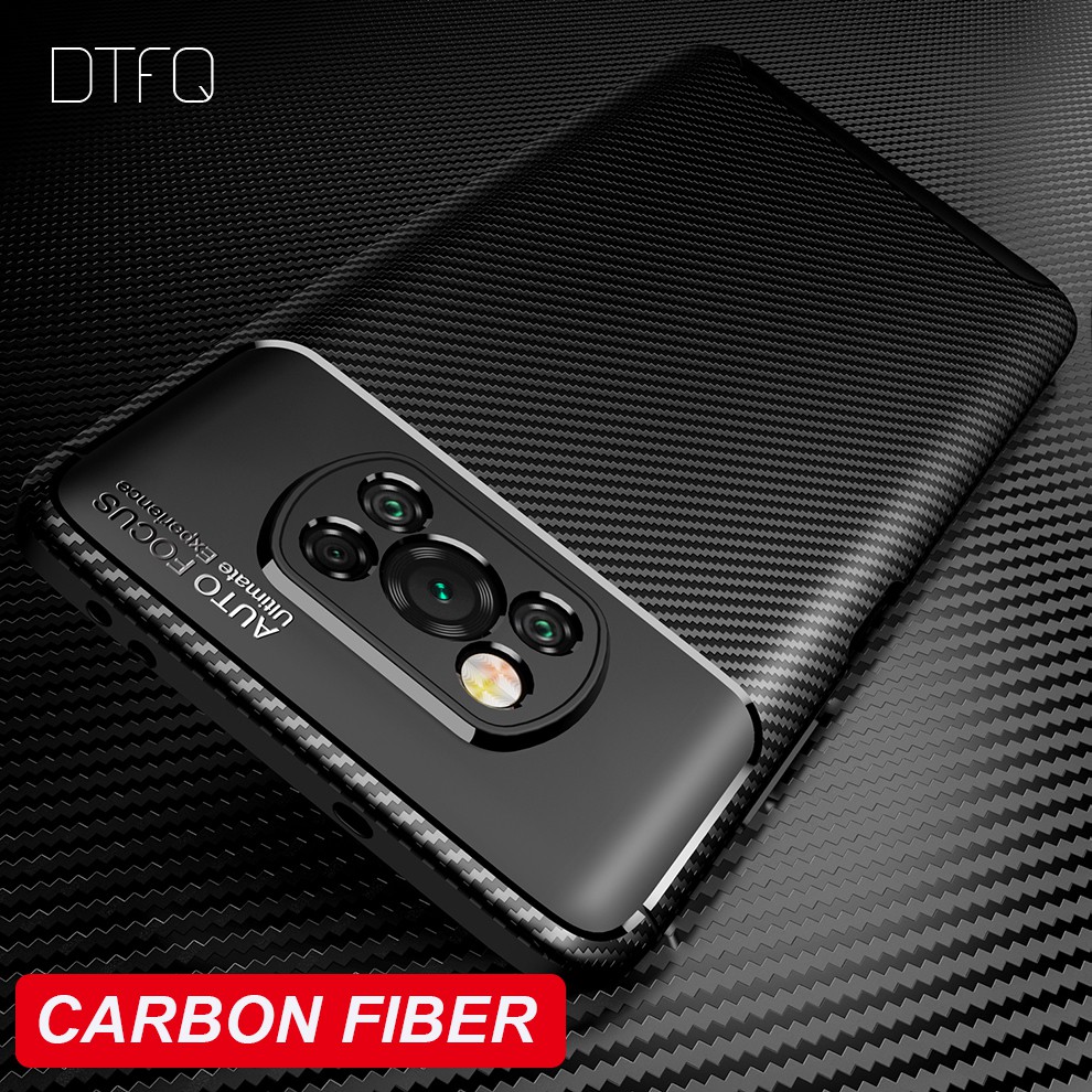 POCO X3 Pro Case Poco F3 X3 GT NFC Carbon fiber Case Poco M3 Anti ...