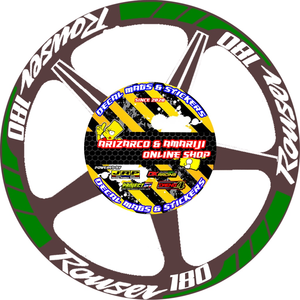 Kawasaki rouser 180 new decal mag sticker good for 2 mags | Shopee ...