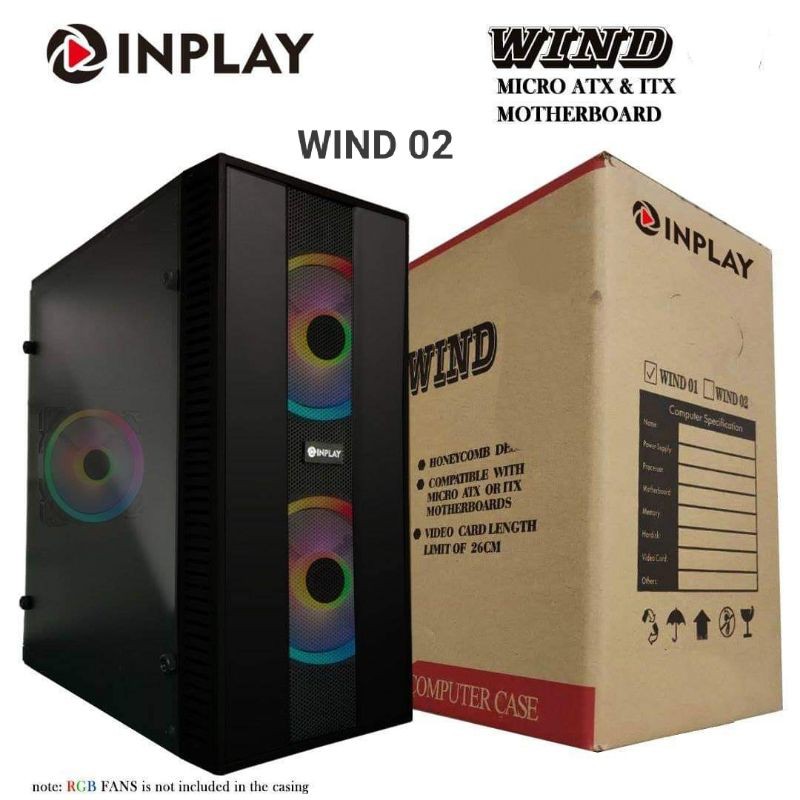 Gaming Case Inplay Wind 01 and Wind 02 | Shopee Philippines