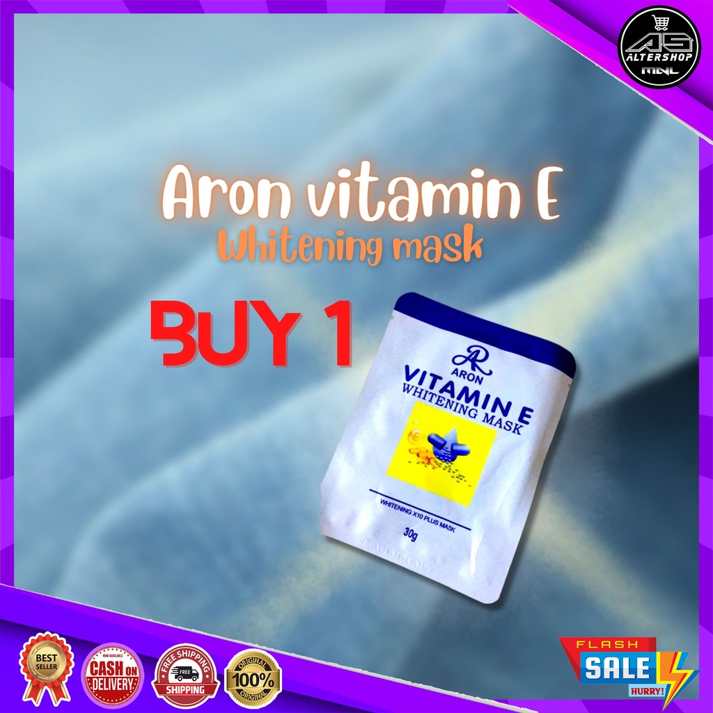 Original Aron Vitamin E Whitening Mask 30g Mask Whitening Skin Face ...
