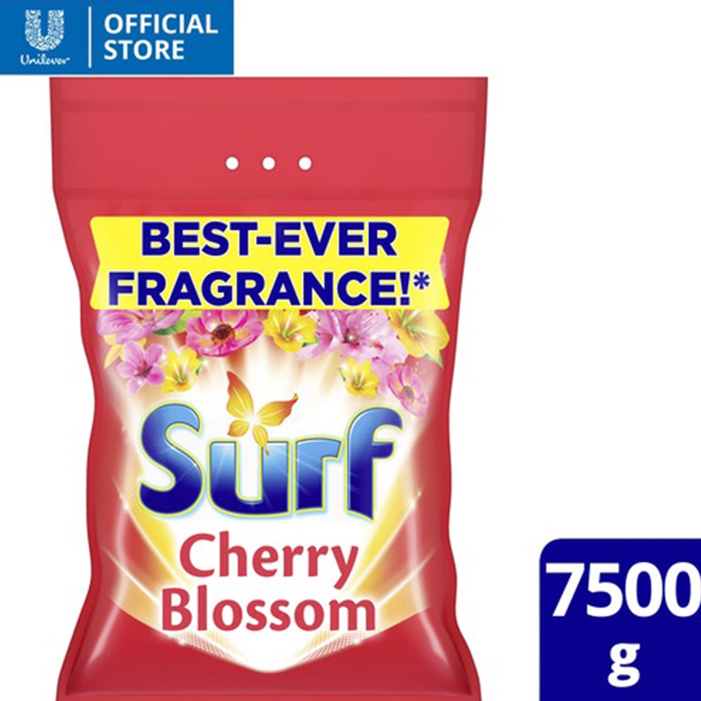 Surf Cherry Blossom Laundry Powder Detergent 7.5kg Pouch | Shopee ...