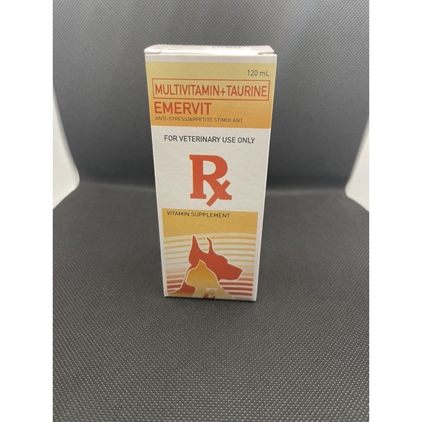 EMERVIT Pet Multivitamins 120ml (multivitamins + Taurine) | Shopee ...