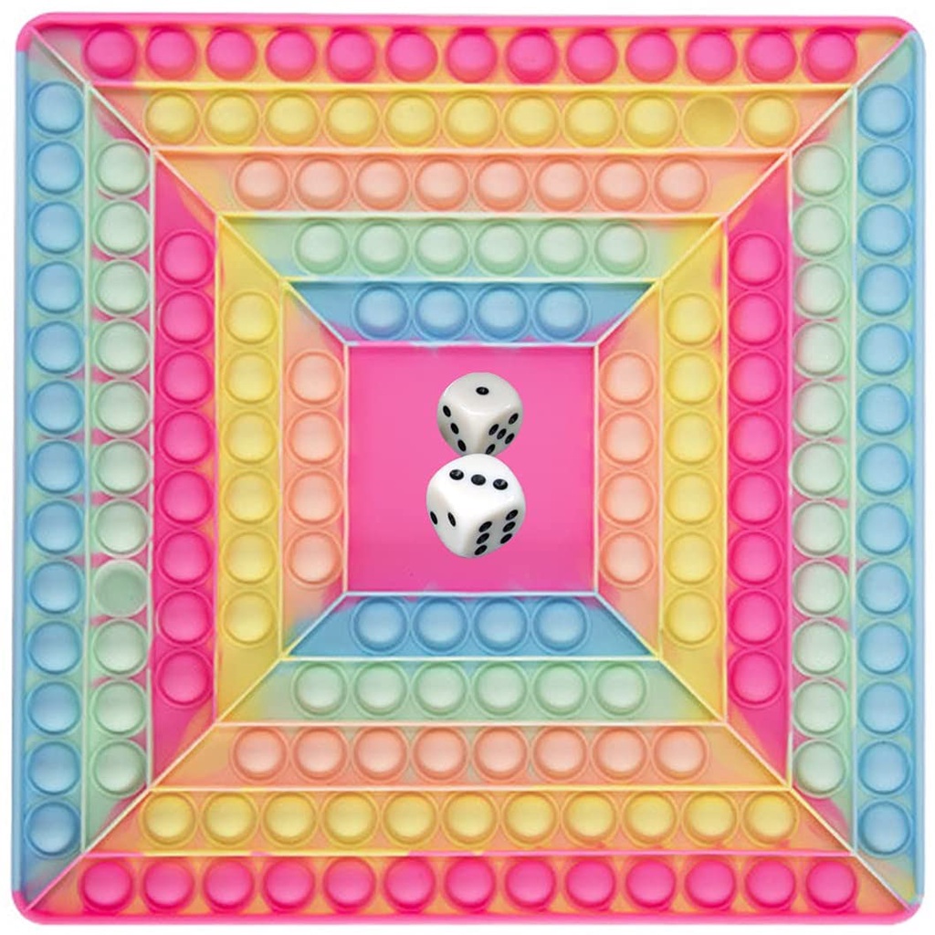 Big Pop It Chess Board Game Fidget Toy Dual Player Chess Board Push ...